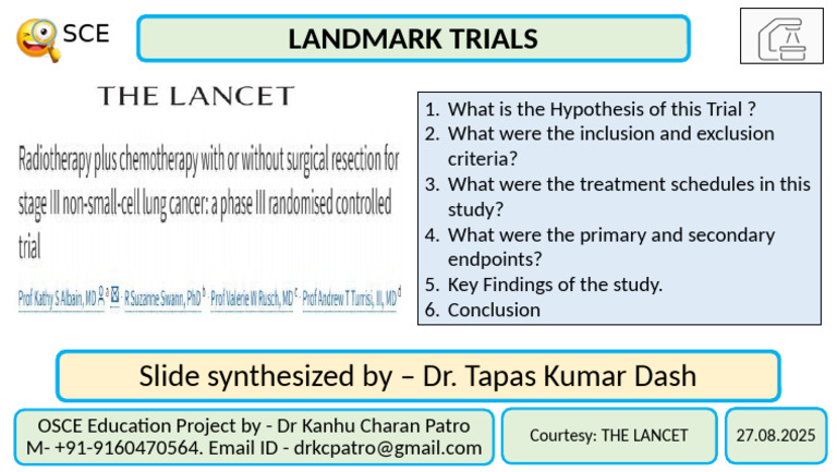 Landmark Trials CRT LUNGS | PDF