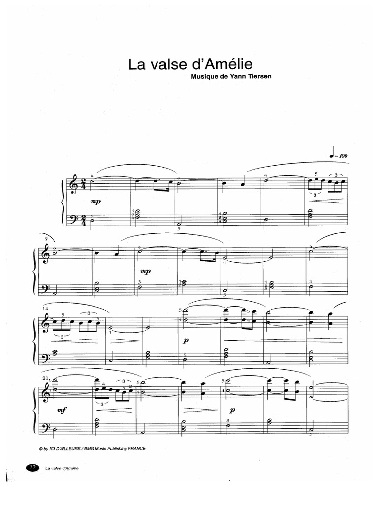 Amelie Poulain Valse | PDF