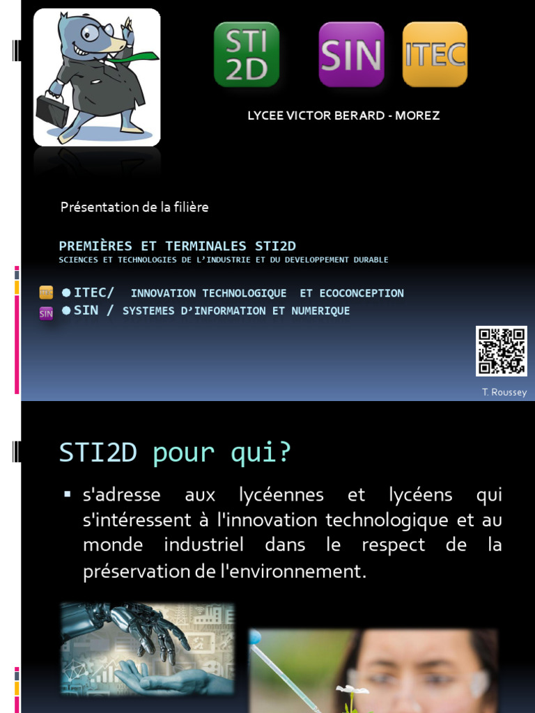 Présentation STI2D 2024-2 | PDF | Développement durable