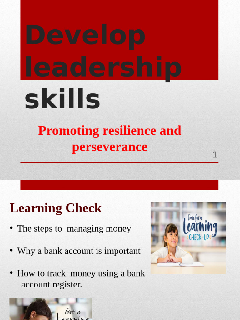 Entrepreneurship Lesson 6 - Develop Leadership Skills | PDF