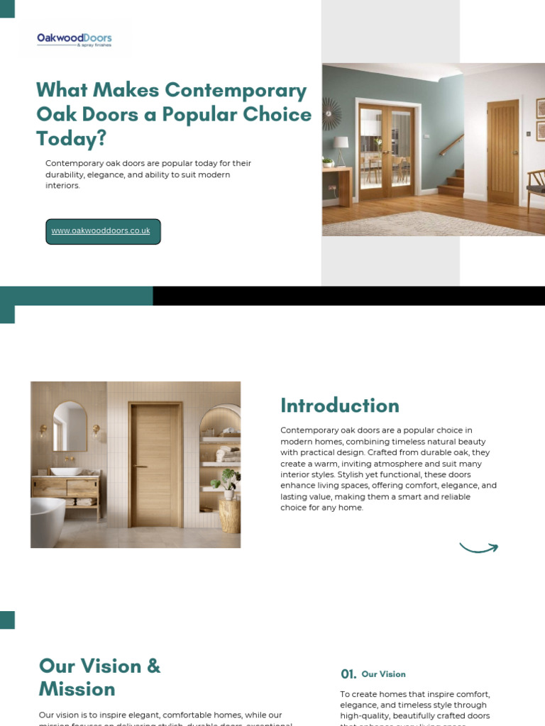 What Makes Contemporary Oak Doors A Popular Choice Today | PDF