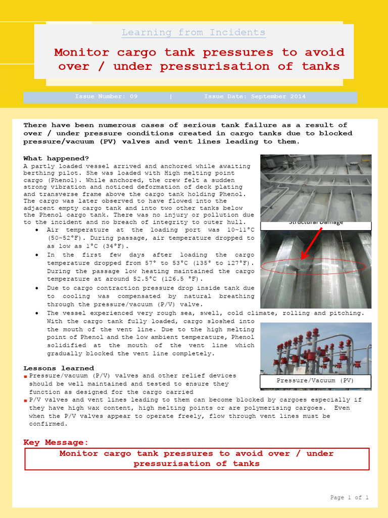 Safety Alerts 9 LFI Tankoverpressurization | PDF | Valve | Vacuum