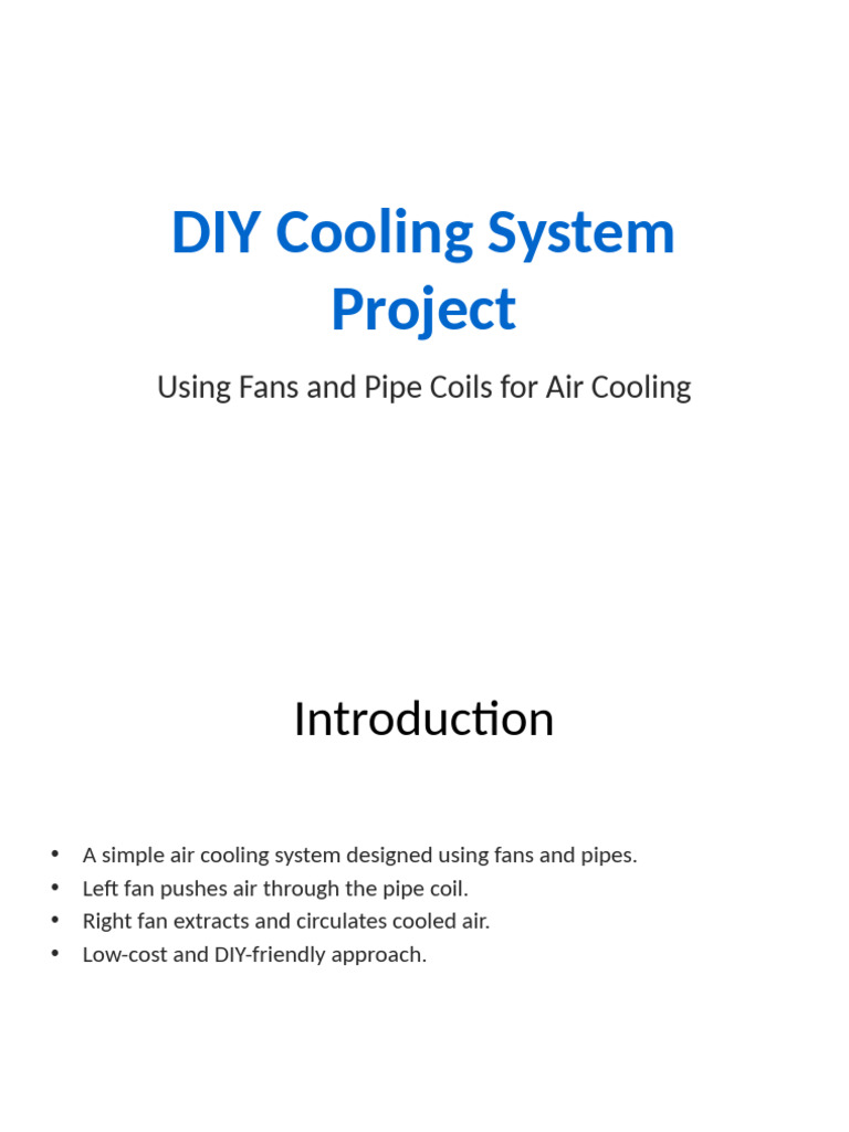 DIY Cooling System | PDF