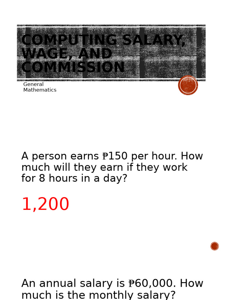 Salary, Wage, and Commission Calculations | PDF | Overtime | Salary