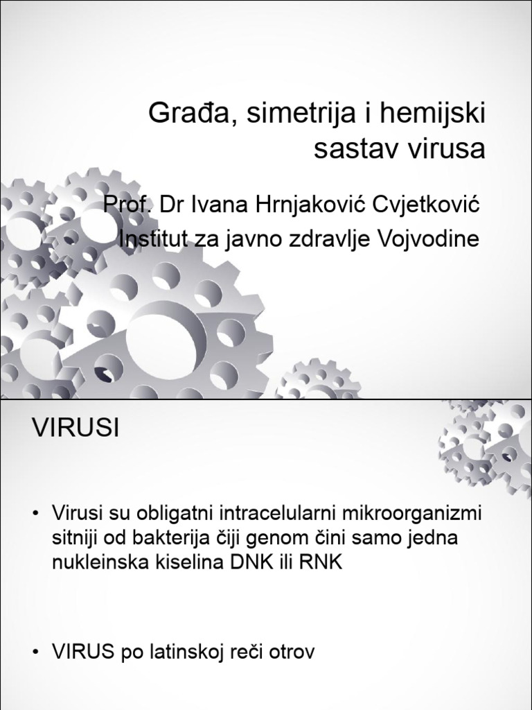 Gradja, Simetrija I Hemijski Sastav Virusa | PDF