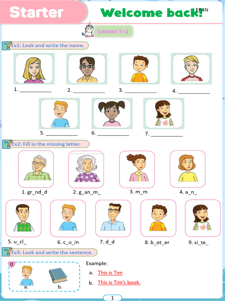 FF4 Student Book Exercises | PDF