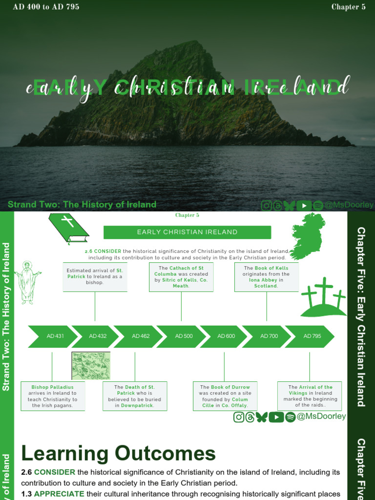 Early Christian Ireland: Monks and Art | PDF | Saint Patrick | Ireland