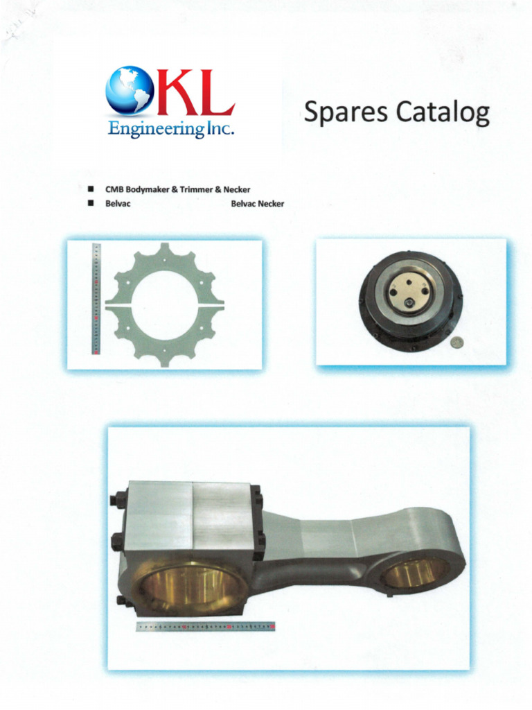 CMB Bodymaker & Necker Spares Catalog | PDF | Bearing (Mechanical ...