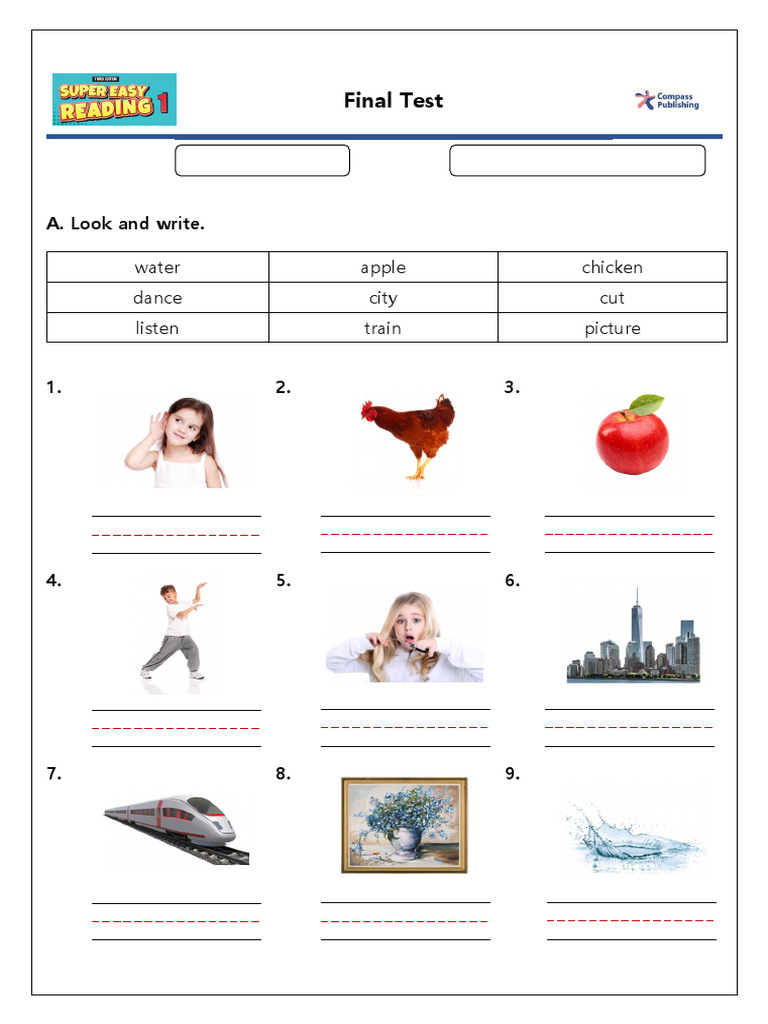 Super Easy Reading Final Test 3e | PDF