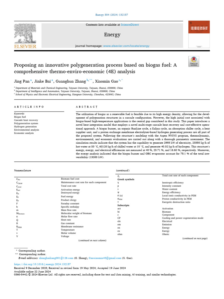 2024-Proposing An Innovative Polygeneration Process Based On Biogas ...