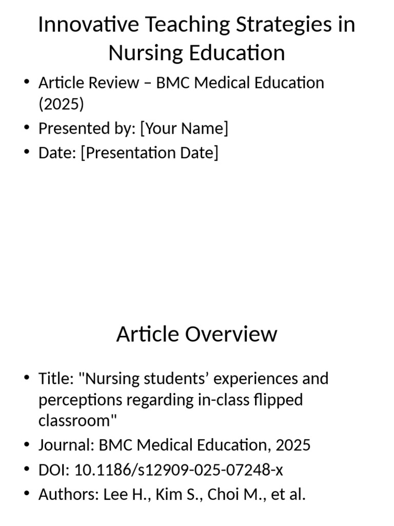 Innovative Strategies in Nursing Education | PDF