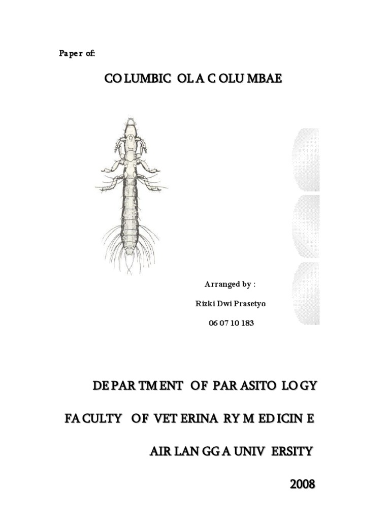 Columbicola Columbae | PDF | Parasitism | Columbidae