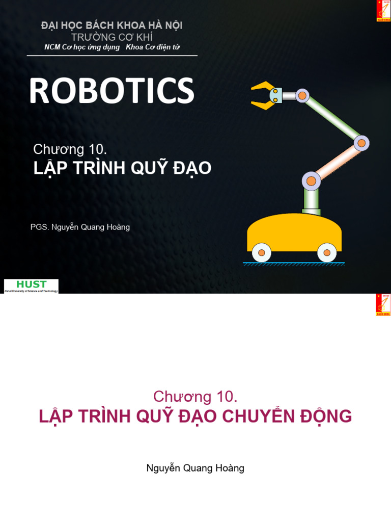 Robotics 10 Trajectory Planning - 4x3 | PDF