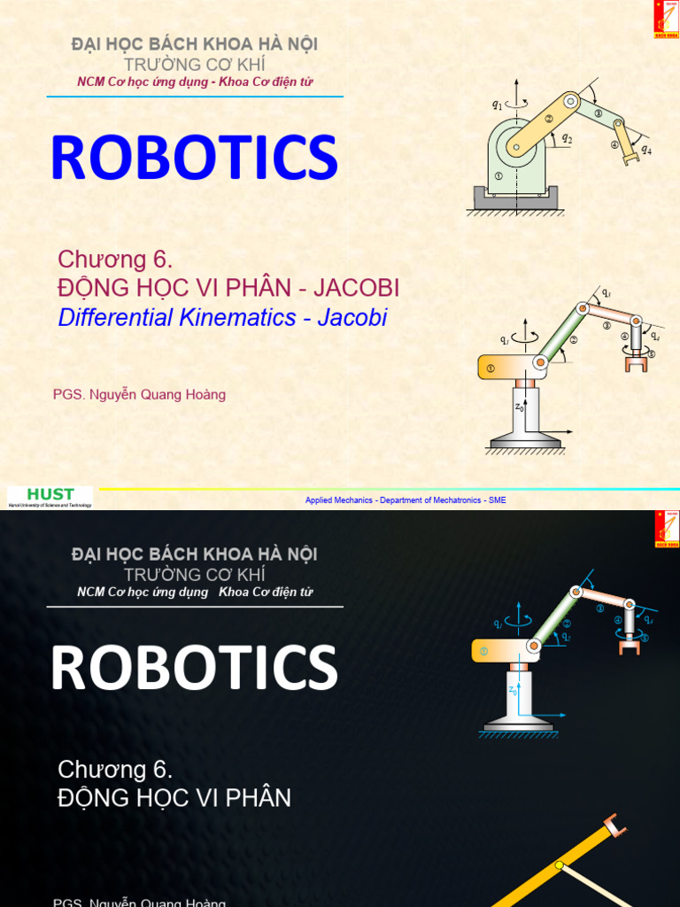 Robotics 6 Kinematics - Velocity - Jacobian Matrix - 4x3 | PDF