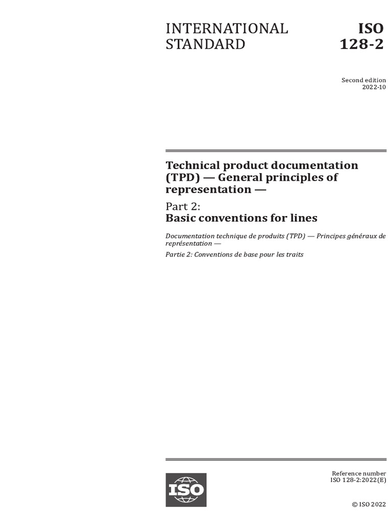 ISO 128-2:2022 Documentation Principles | PDF | Technical Drawing ...