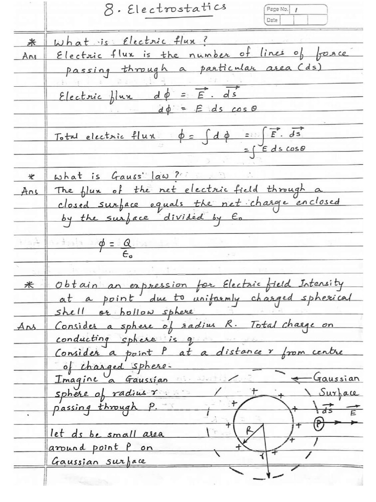 Electrostatics | PDF