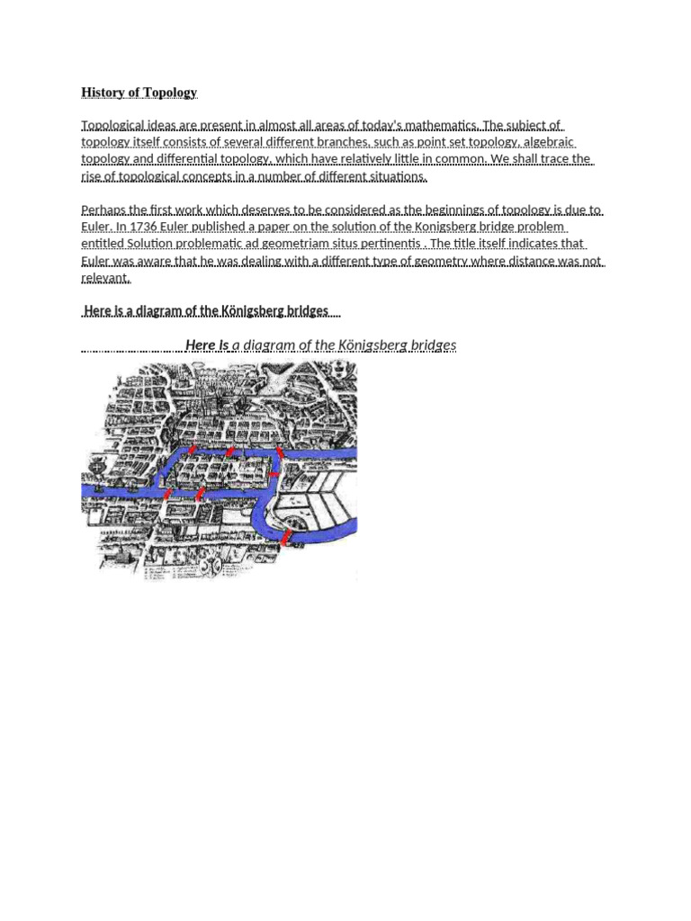 Evolution of Topology in Mathematics | PDF | Topology | Geometry