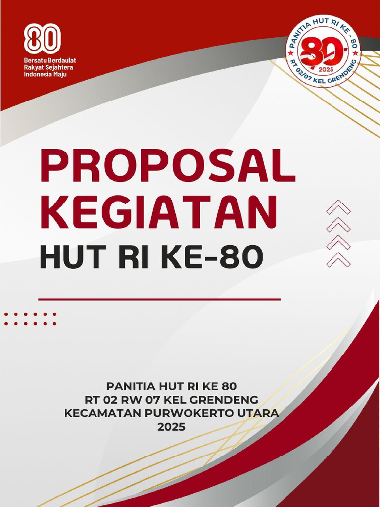 Proposal HUT RI ke-80 Grendeng 2025 | PDF