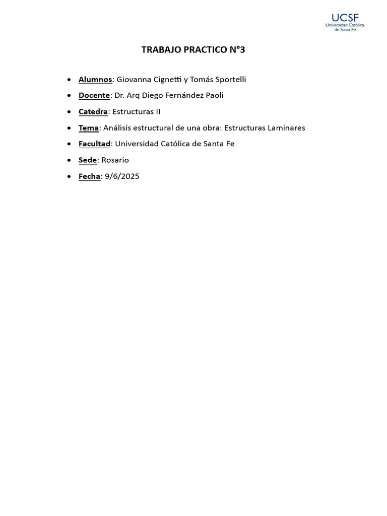 TP N°3 Estructuras Ii | PDF | Columna | Viga (Estructura)