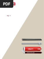 Hilti Commercially Available Lengths - Threaded Rods | PDF