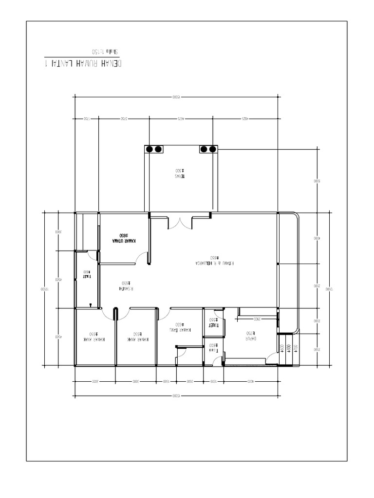 Denah 1 Alternatif | PDF
