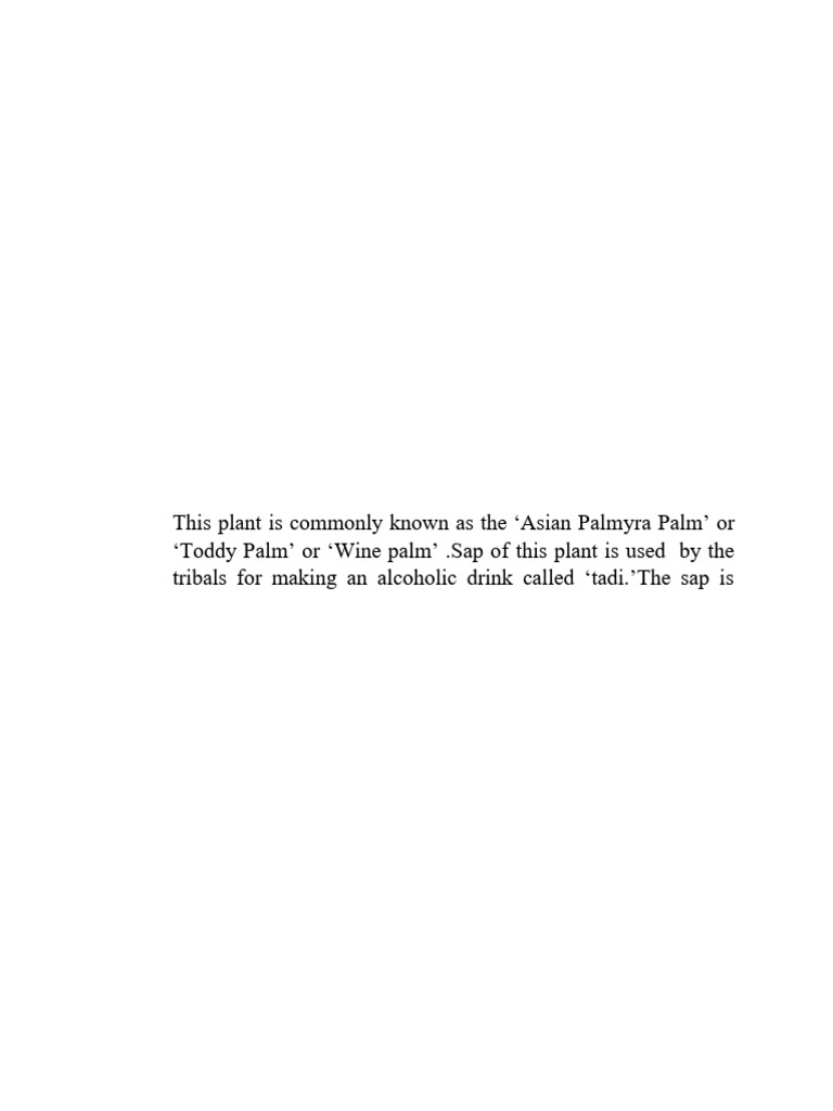 Tribal Intoxicants from Local Plants | PDF | Drink