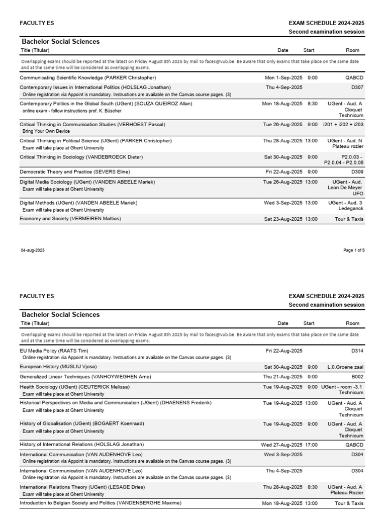 Bachelor Social Sciences - Aug-Sep 2025 | PDF | Science | Liberal Arts ...