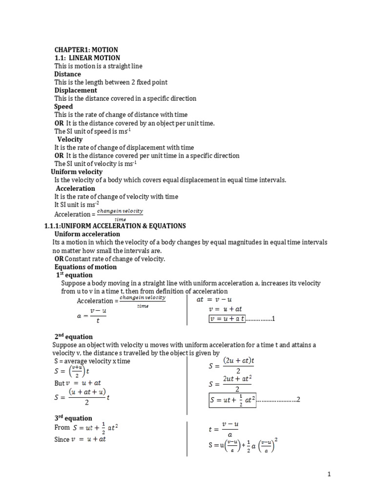Final Notes of Mechanics For Hec Physics Foundation 1 | PDF | Euclidean ...