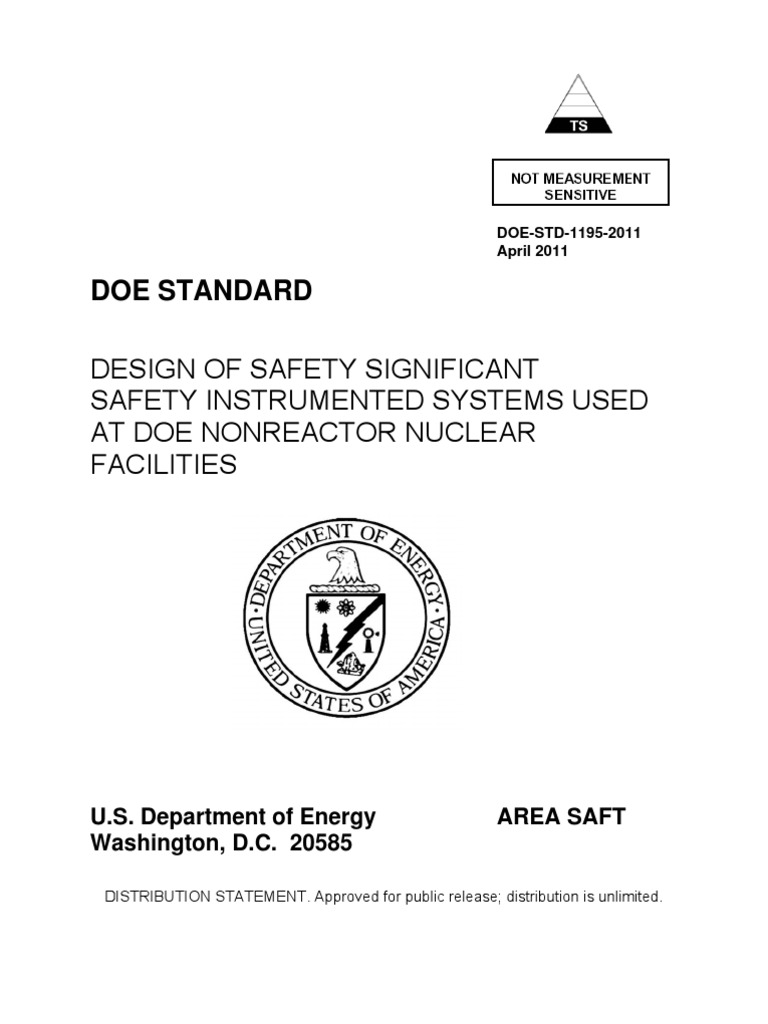 DOE Safety Instrumented Systems Design | PDF | Safety | Engineering