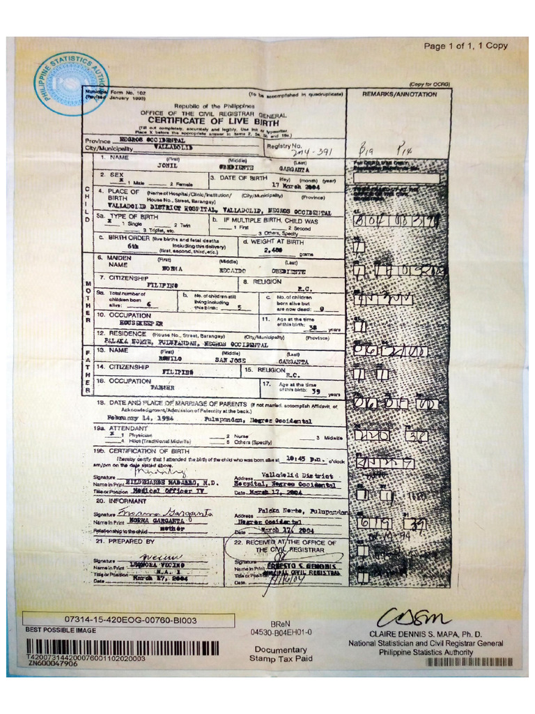 Bir Form s1905 and Required Document | PDF