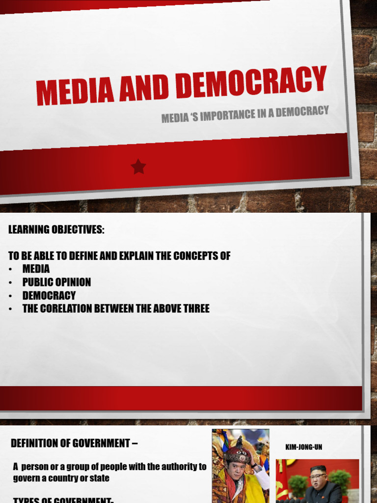 Media's Role in Democracy and Governance | PDF | Democracy | Political ...