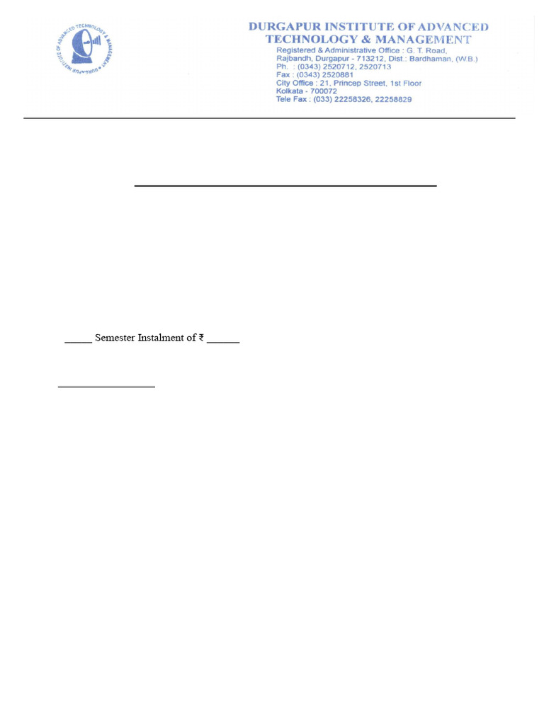 College Fee Demand Letter Template | PDF