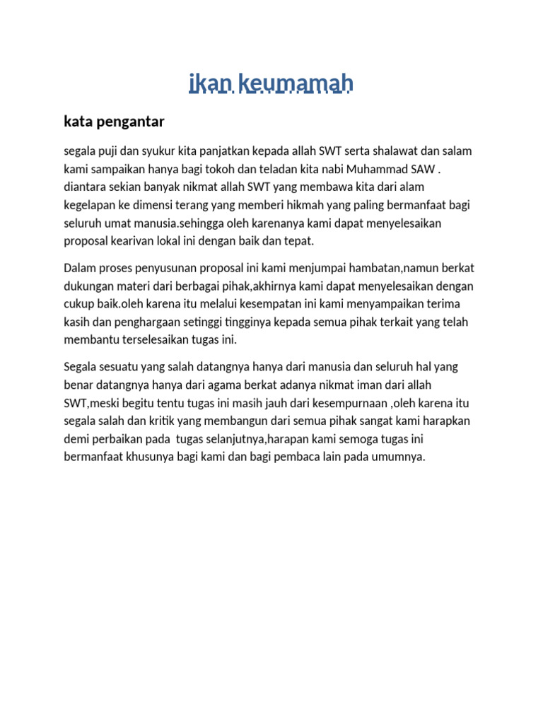 Keumamah: Kuliner Aceh Bersejarah | PDF