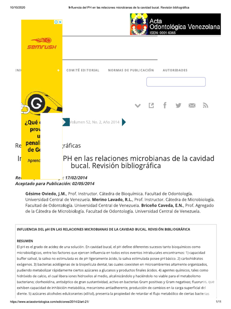 PH Bucal | PDF