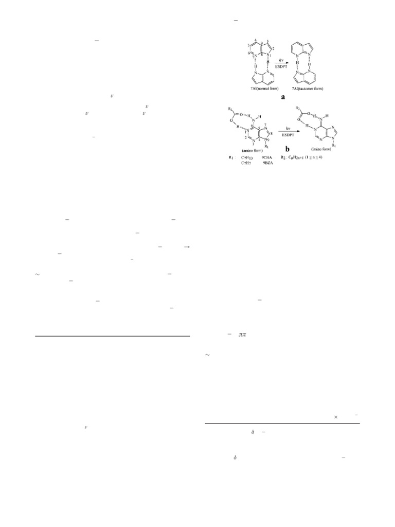 Chou Et Al 2000 Excited State Amino Imino Double Proton Tautomerism in ...