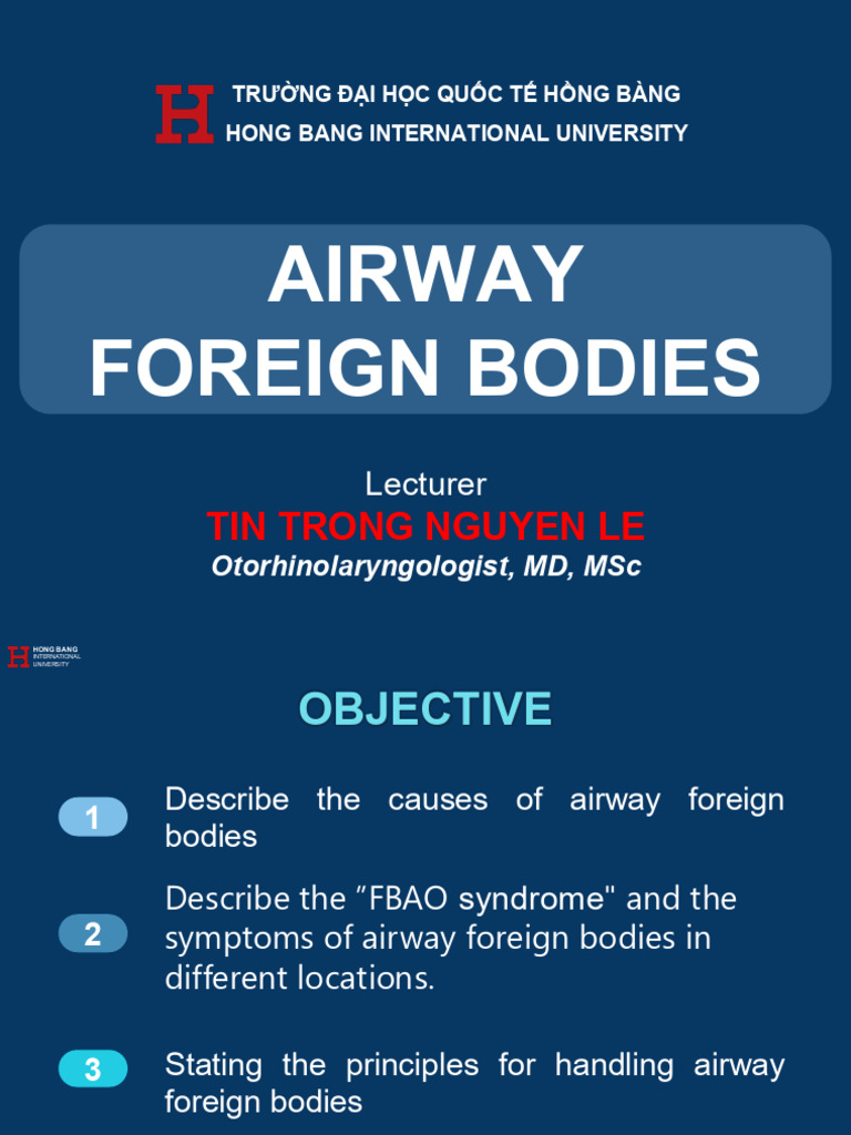 11.2 Foreign Body Airway | PDF | Respiratory Tract | Lung