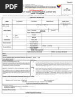 TDP Application Form | PDF