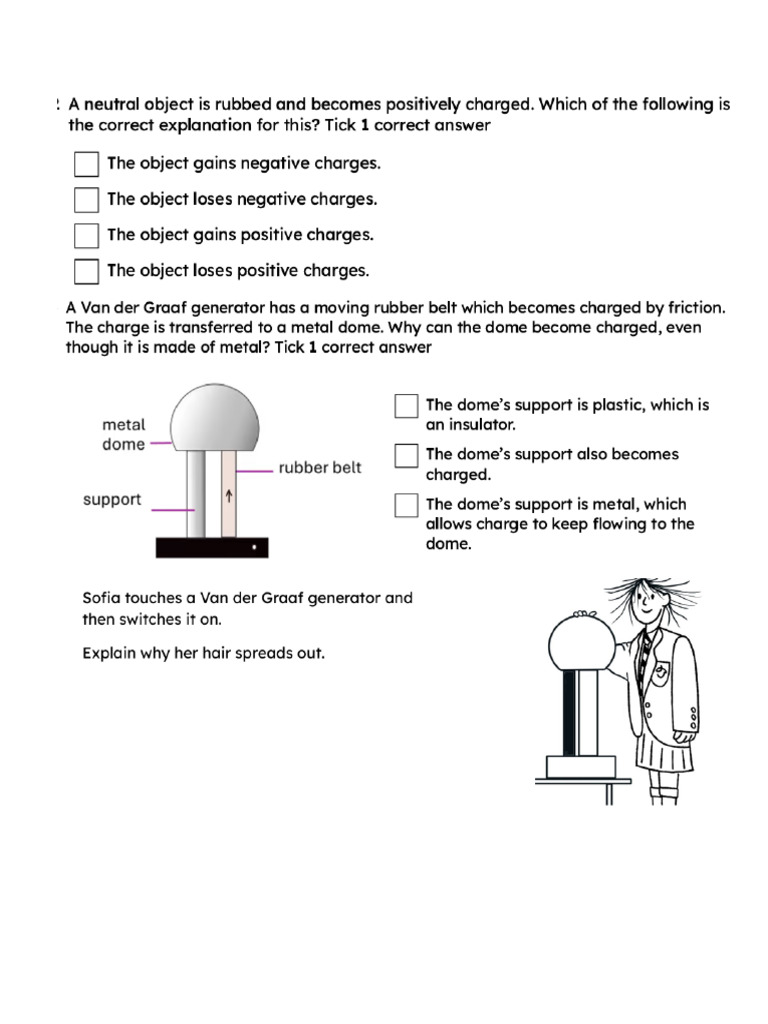Physics Revision Worksheet - Electricity | PDF
