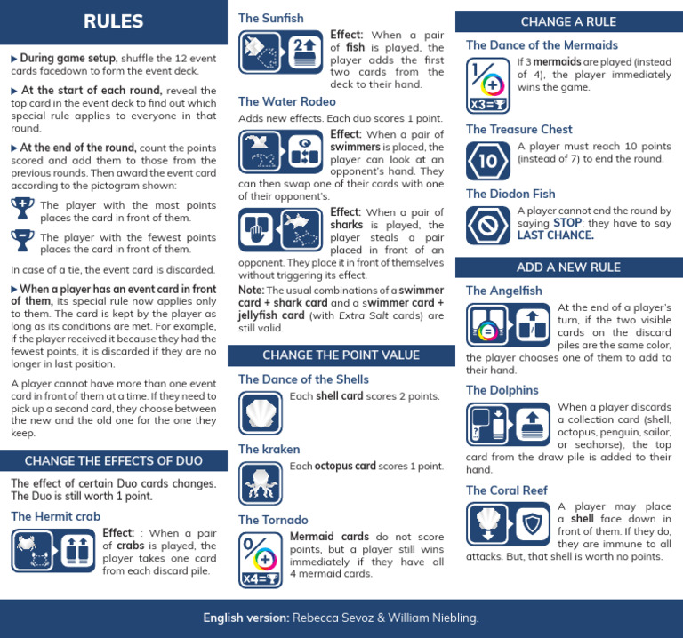 Pepper Card Game: Event Rules Explained | PDF | Tabletop Games | Games ...