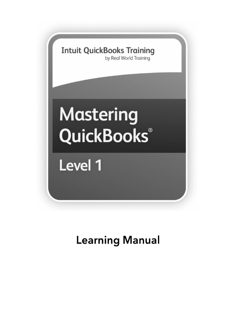 Quickbooks Accounting Manual | PDF