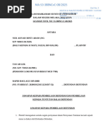 Hujahan Bertulis Lengkap Defendan (Amended) | PDF
