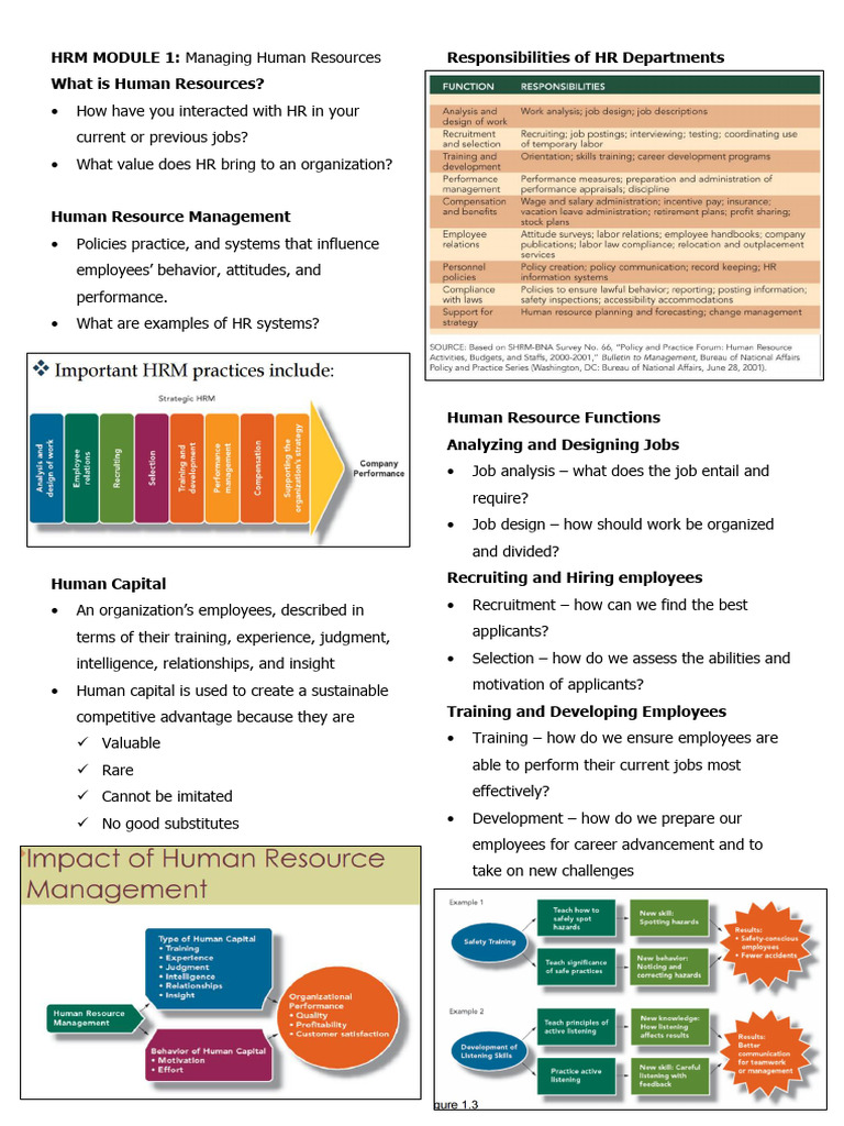 Human Resource Management Overview | PDF | Human Resource Management ...