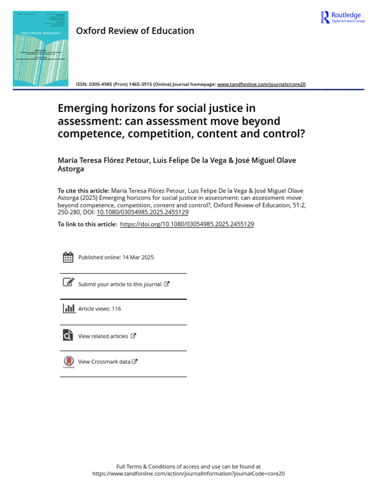 Social Justice in Assessment Systems | PDF | Educational Assessment ...