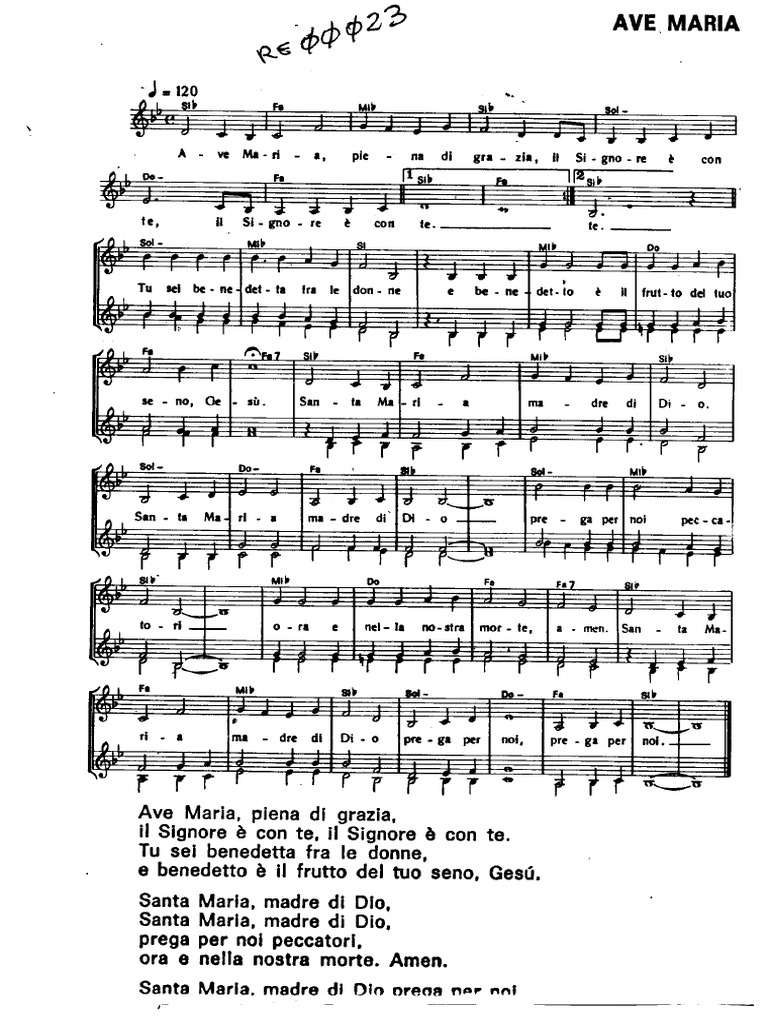 Ave Maria Gen | PDF