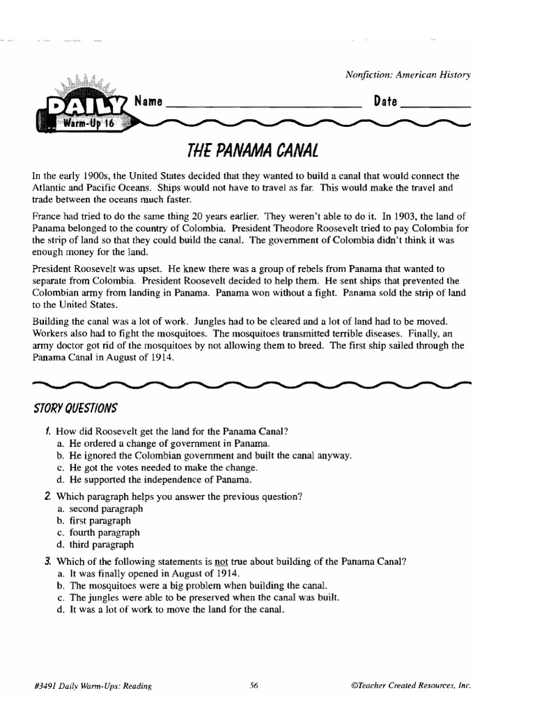 Building the Panama Canal: A History | PDF