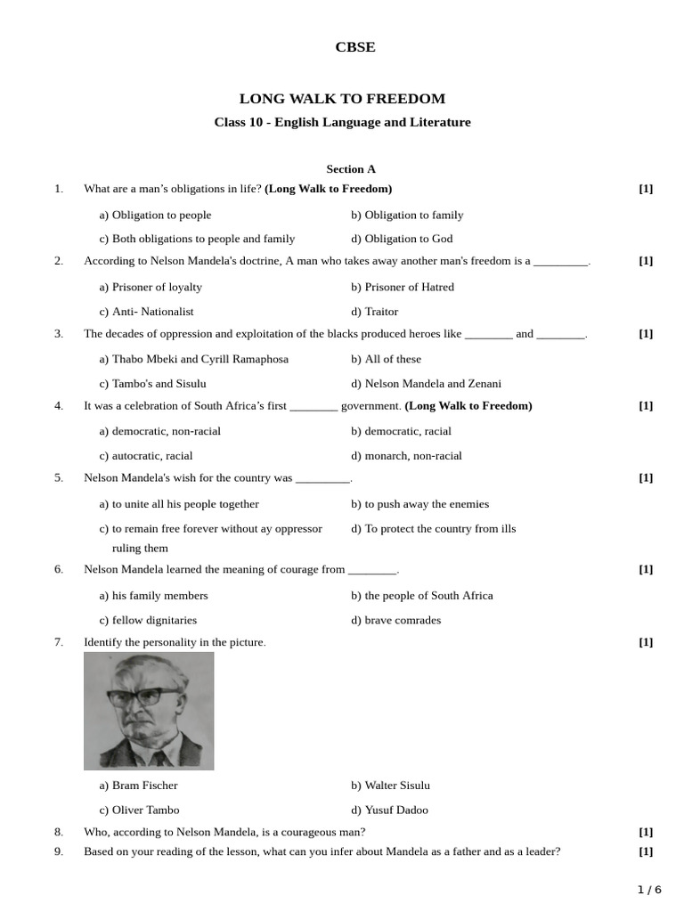 FF-Long Walk To Freedom (Ch2) | PDF | Nelson Mandela