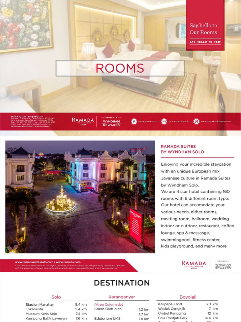 Ramada Solo 2025 Rooms | PDF