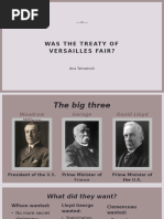 Aims of the Big Three at Versailles | PDF | World War I Reparations ...
