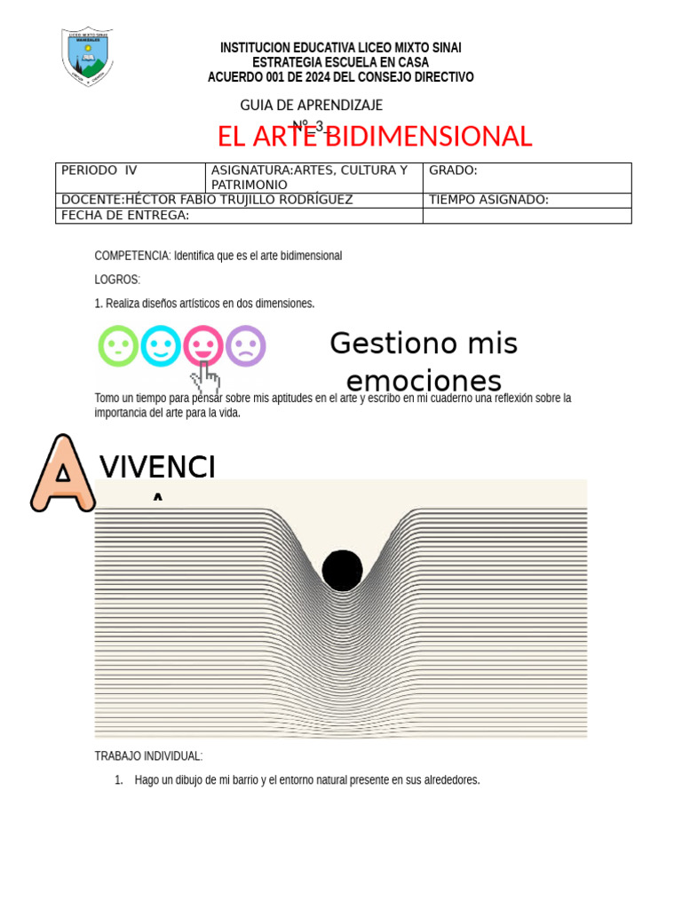 Guia 3. Arte Bidimensional | PDF