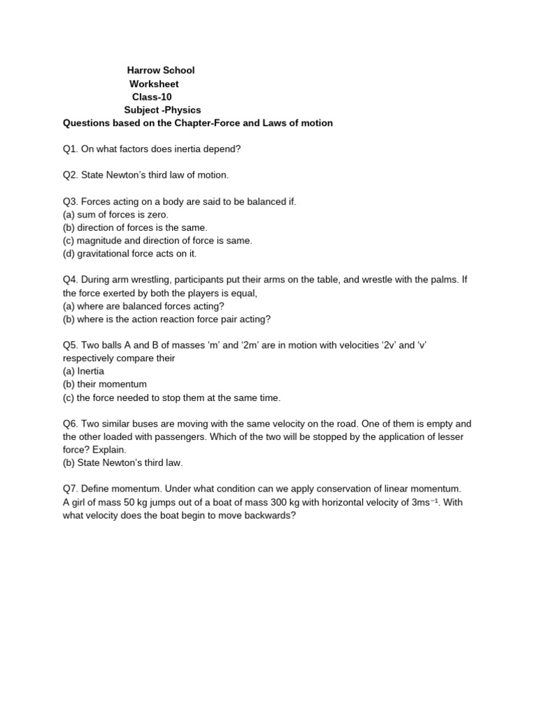 Class - IX Physics | PDF